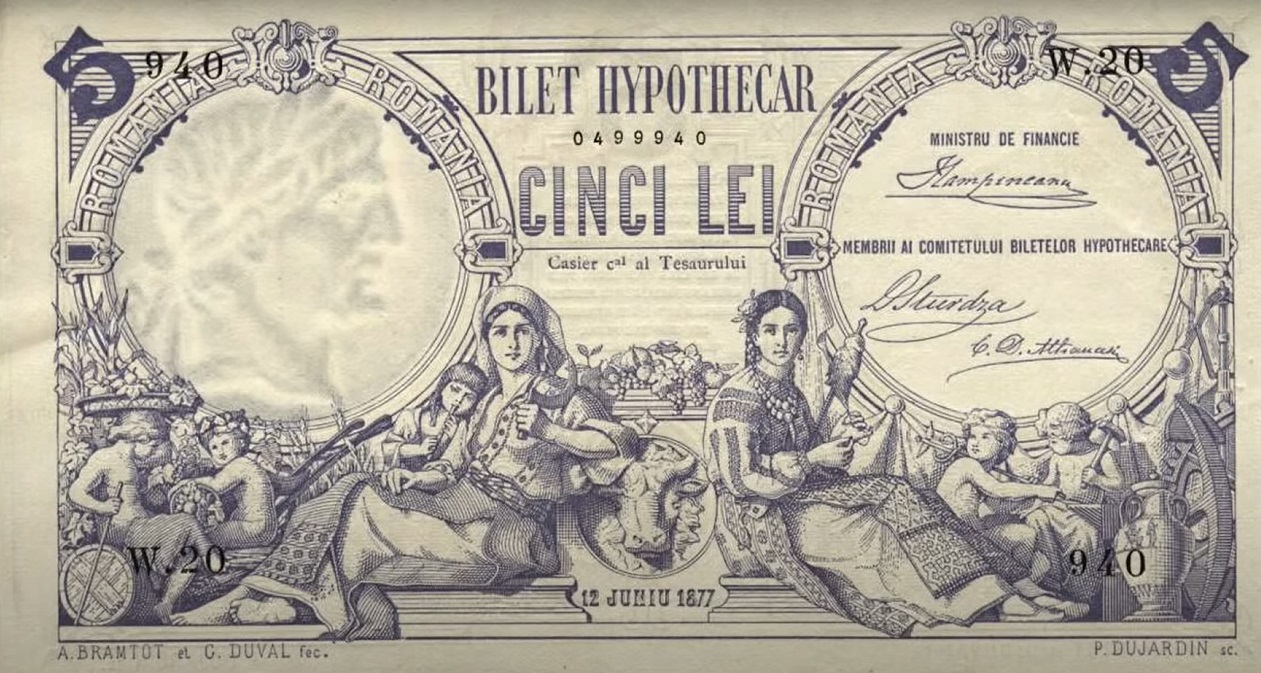 Cum arăta prima bancnotă românească? Ce personalitate se afla pe ea?