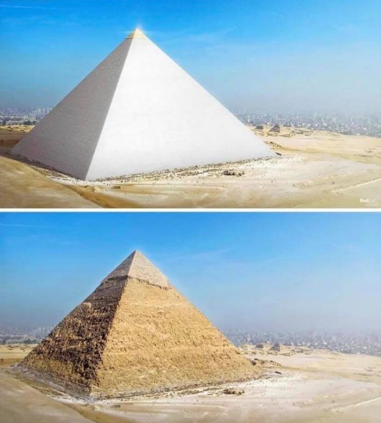 Cum arătau piramidele din Egipt când au fost construite?