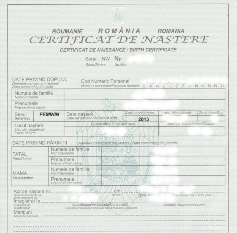 Mi-am pierdut certificatul de naștere. Ce fac în acest caz?