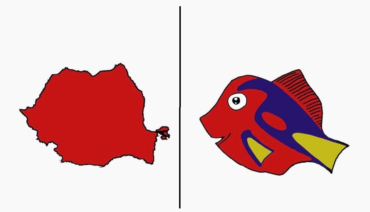 De ce România are forma unui... pește?